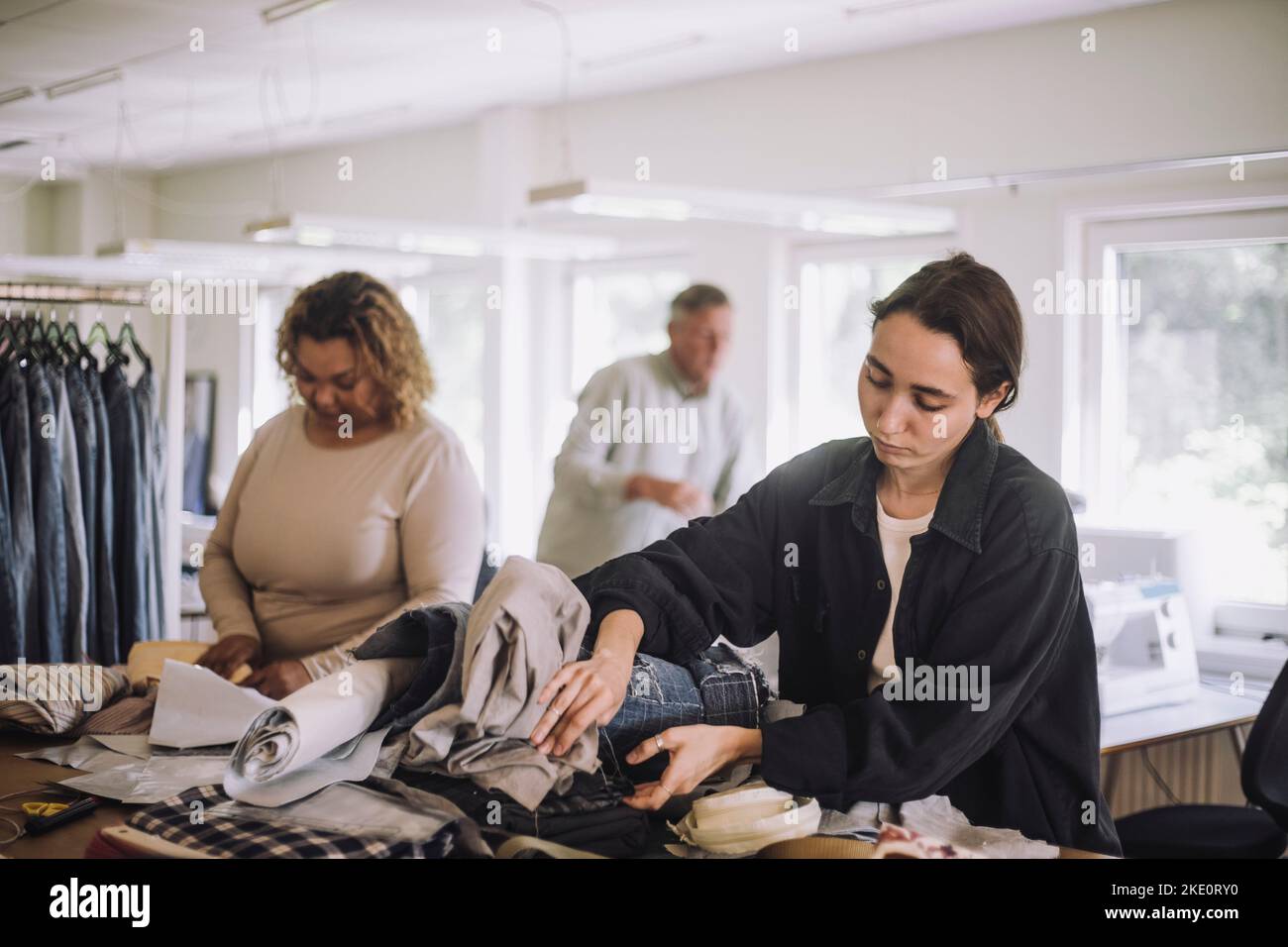 Group young designer working hi-res stock photography and images - Alamy