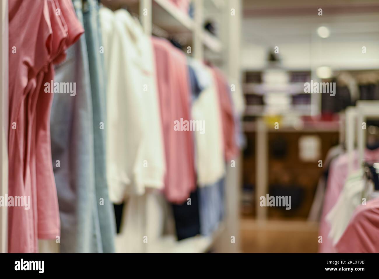 blur of fashion clothes shop interior in shopping mall Stock Photo - Alamy