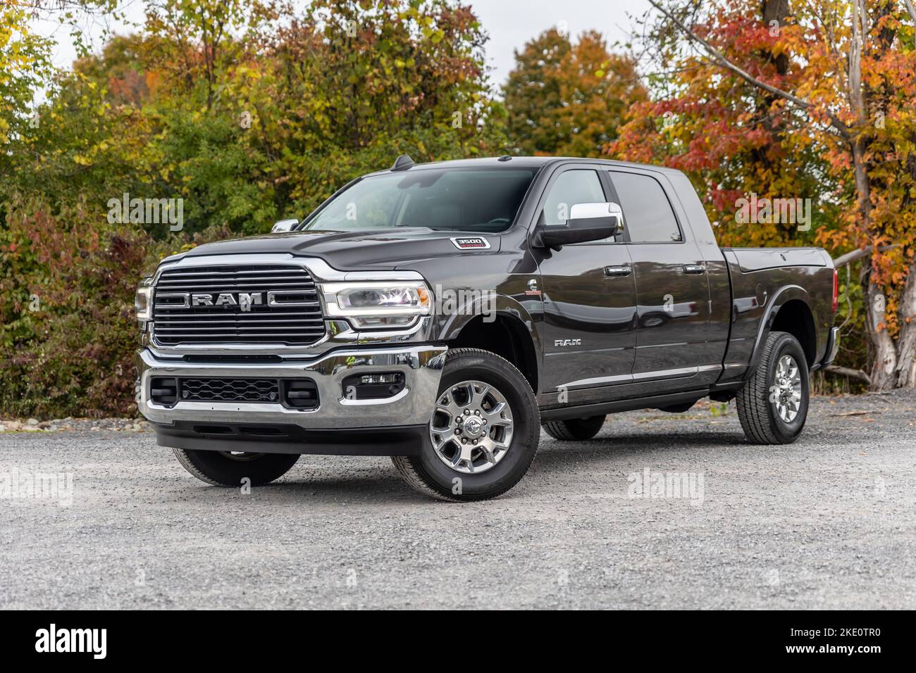 The 5th Generation Ram Laramie Mega Cab with Ram Box parked on the ...