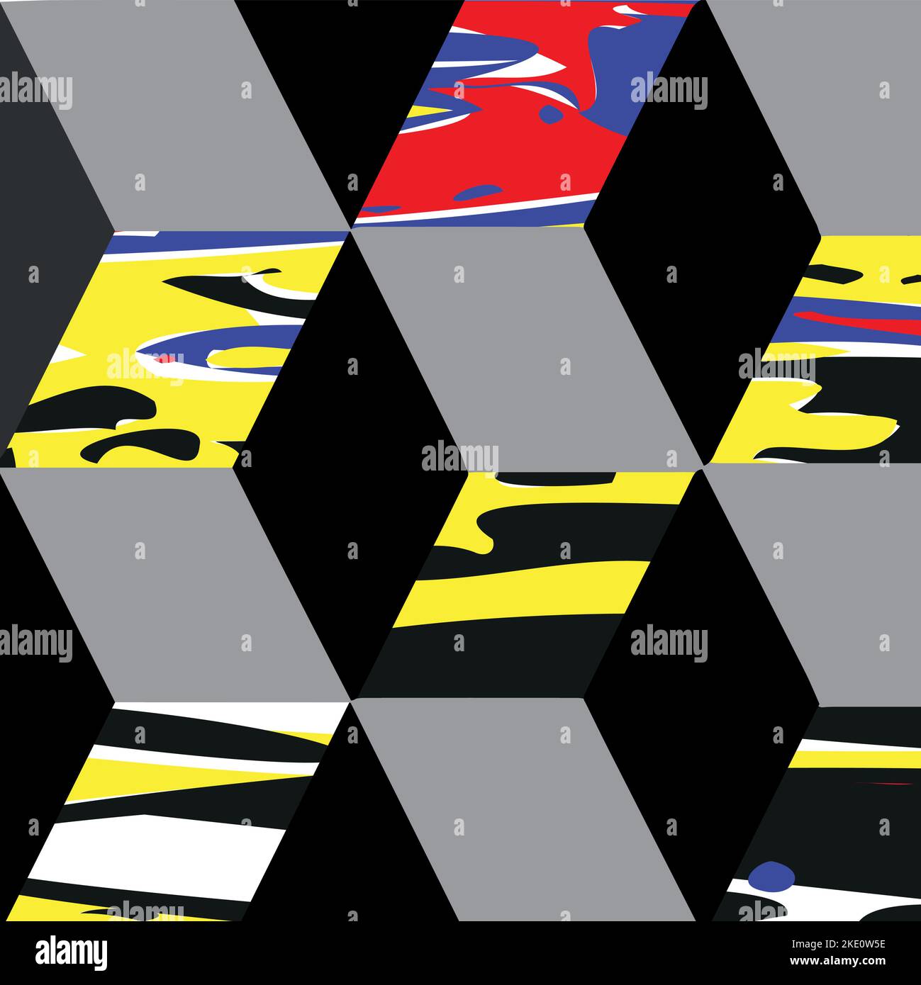 Grid cube cubes Stock Vector Images - Alamy