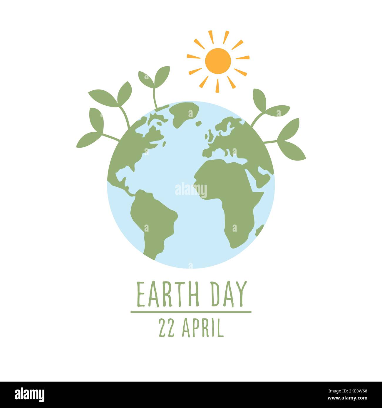 Earth Day poster. Hands holding planet Earth Stock Vector Image & Art ...