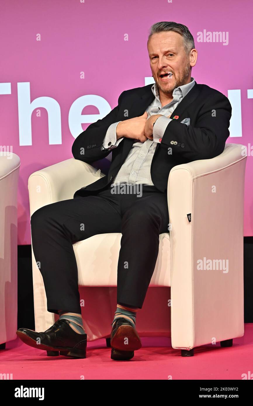 London, England, UK. 9th Nov, 2022. Speaker Dan Pearce, TTG of ...