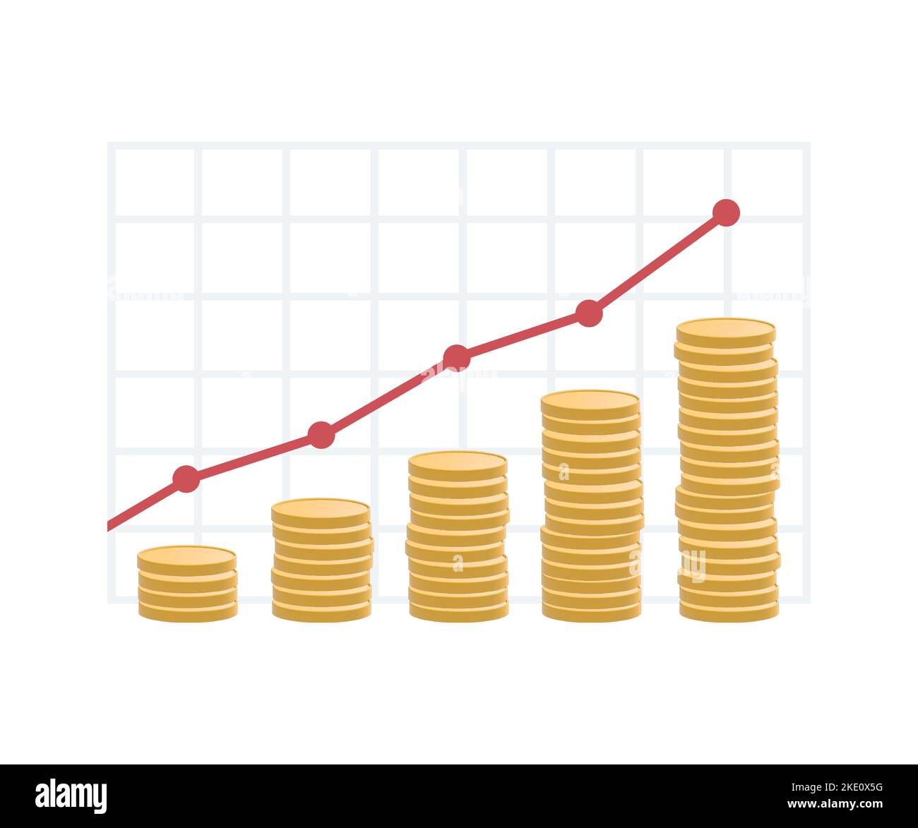Euro inflation coins Stock Vector Images - Alamy