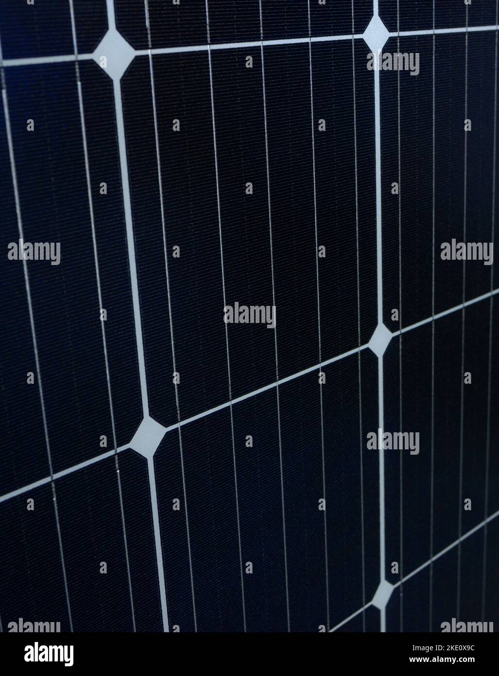 Solar panel battery, dark blue vertical Stock Photo - Alamy