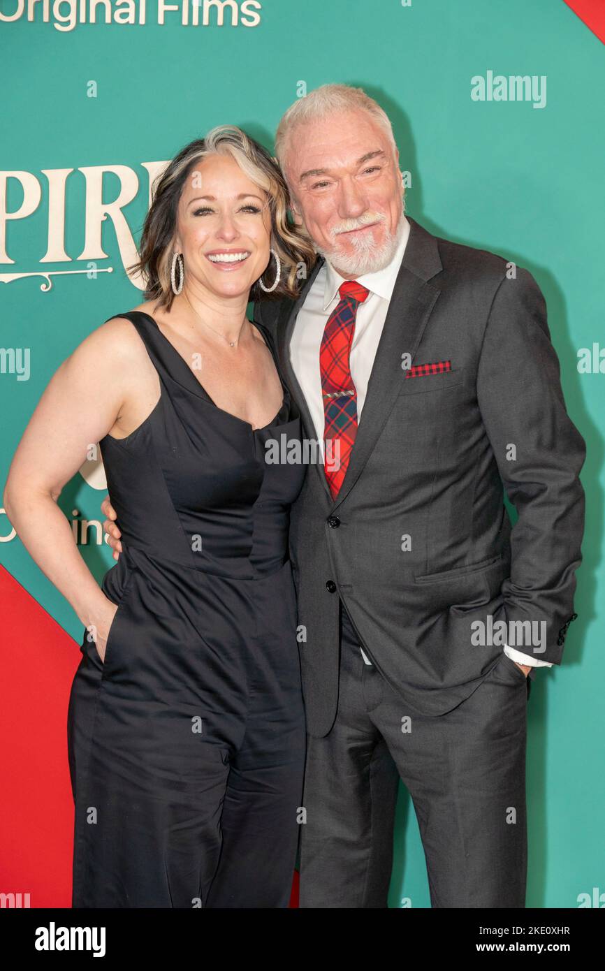 Paige Davis and Patrick Page attend the Apple Original Film's "Spirited" New York Premiere at ...