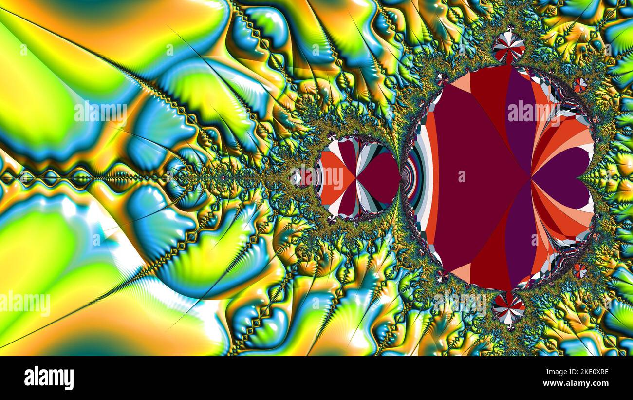 Abstract fractal background Infinite universe computer generated image ...