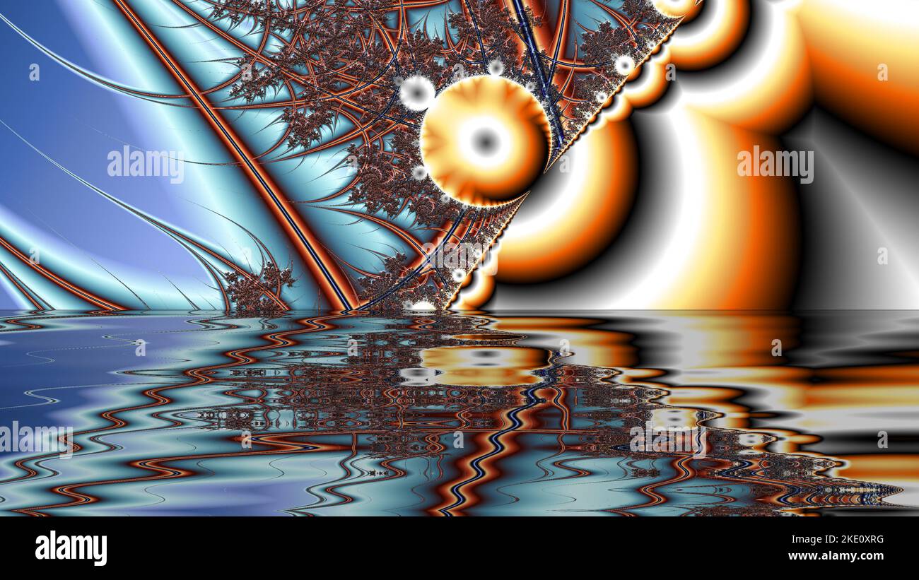 Abstract fractal background Infinite universe computer generated image ...