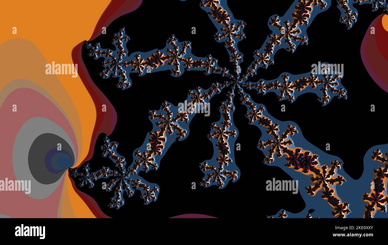 Abstract fractal background Infinite universe computer generated image ...