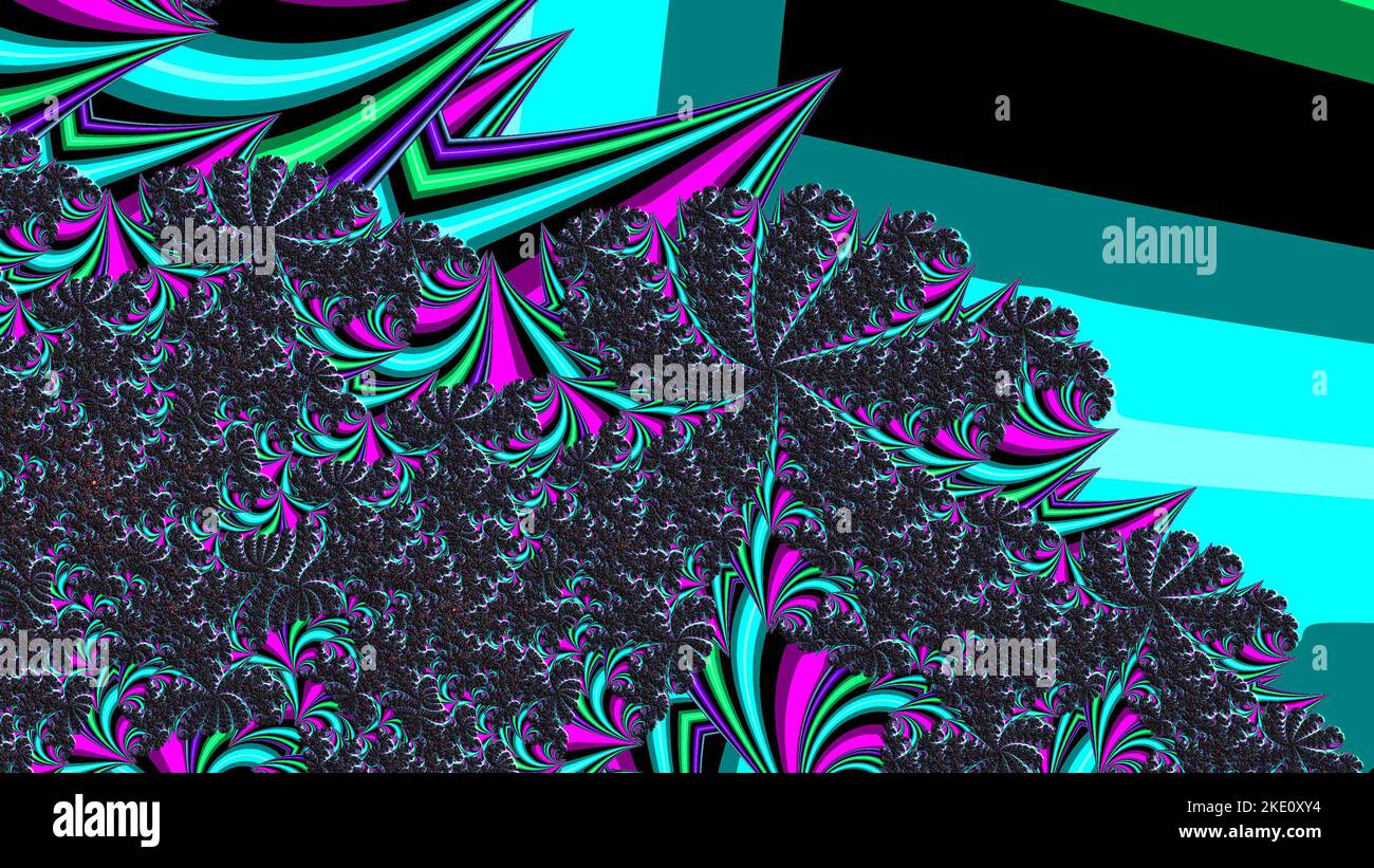 Abstract fractal background Infinite universe computer generated image ...