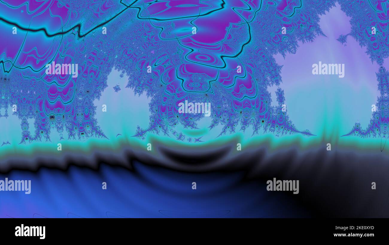 Abstract fractal background Infinite universe computer generated image ...