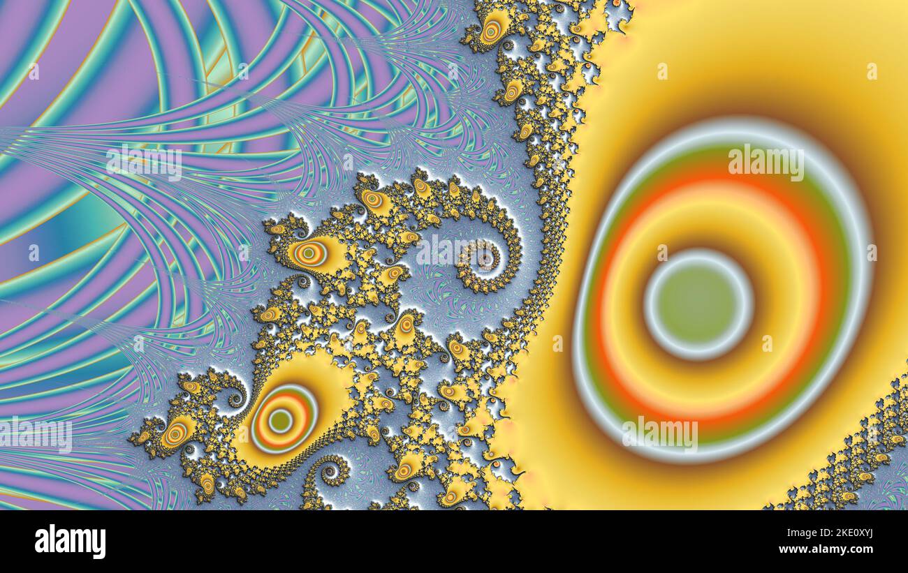 Abstract fractal background Infinite universe computer generated image ...