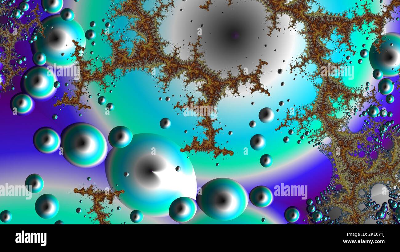 Abstract fractal background Infinite universe computer generated image ...