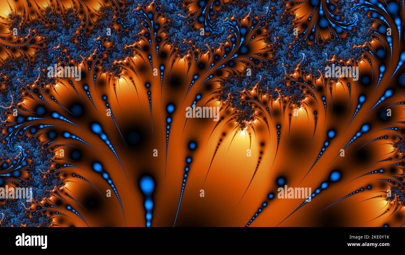 Abstract fractal background Infinite universe computer generated image ...