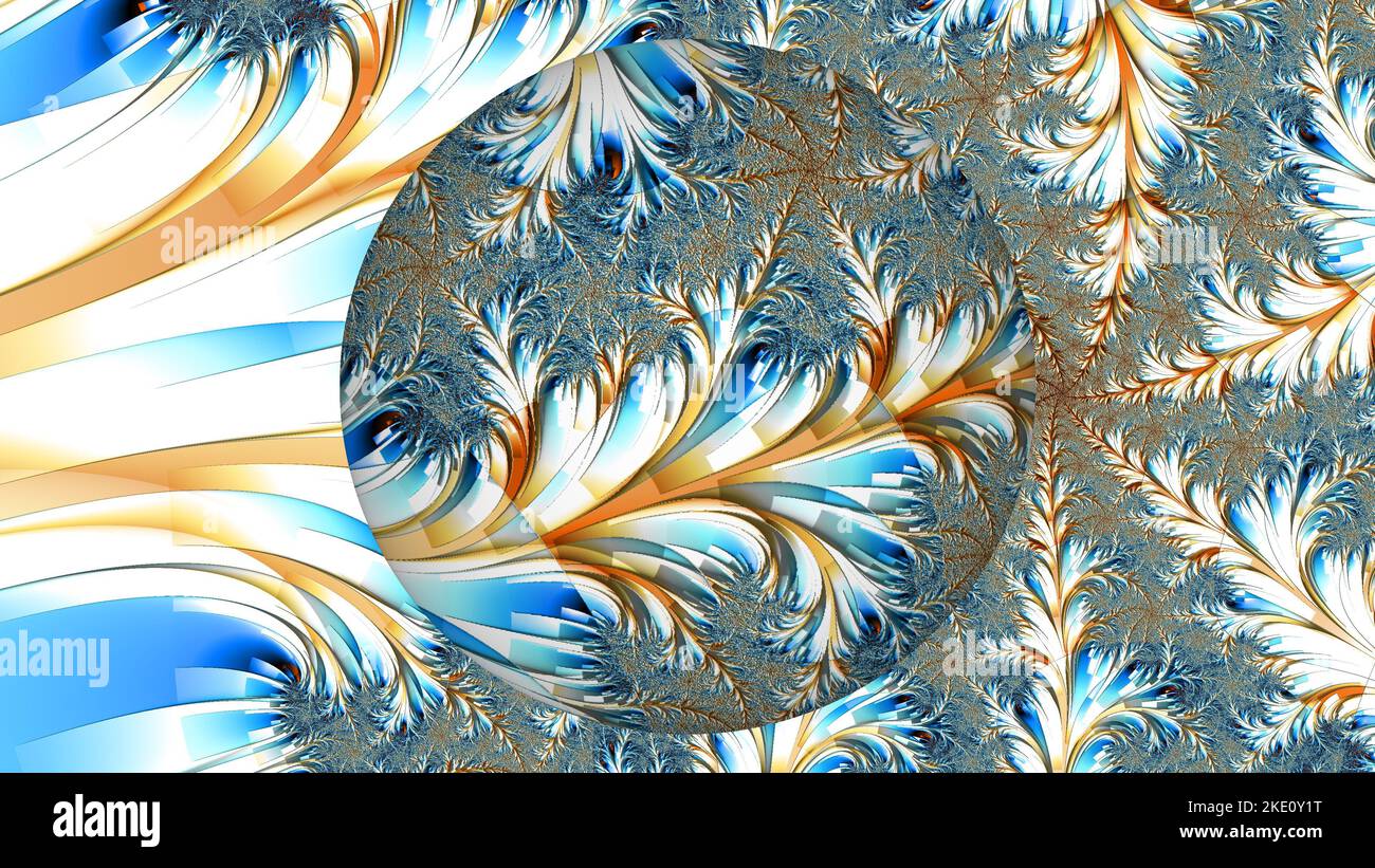 Abstract fractal background Infinite universe computer generated image ...