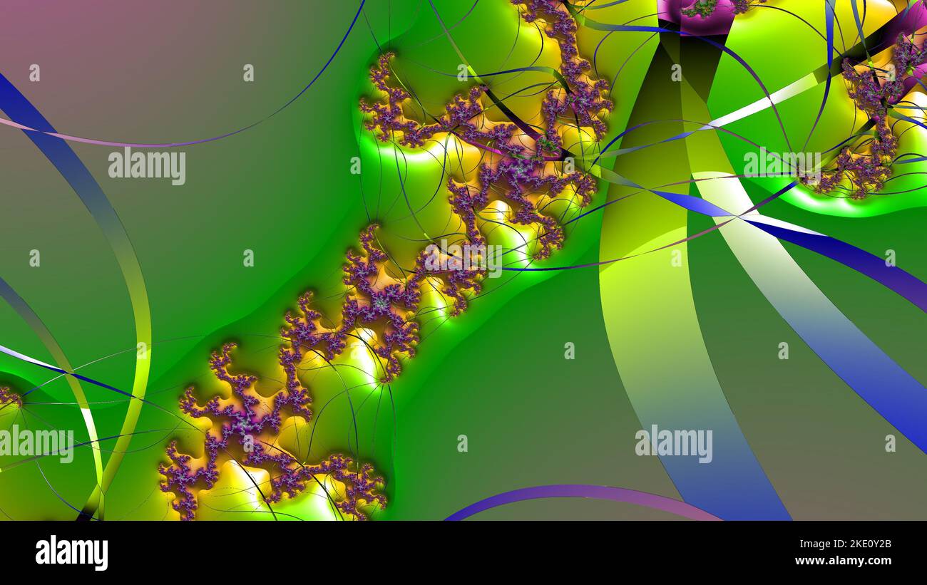 Abstract fractal background Infinite universe computer generated image ...