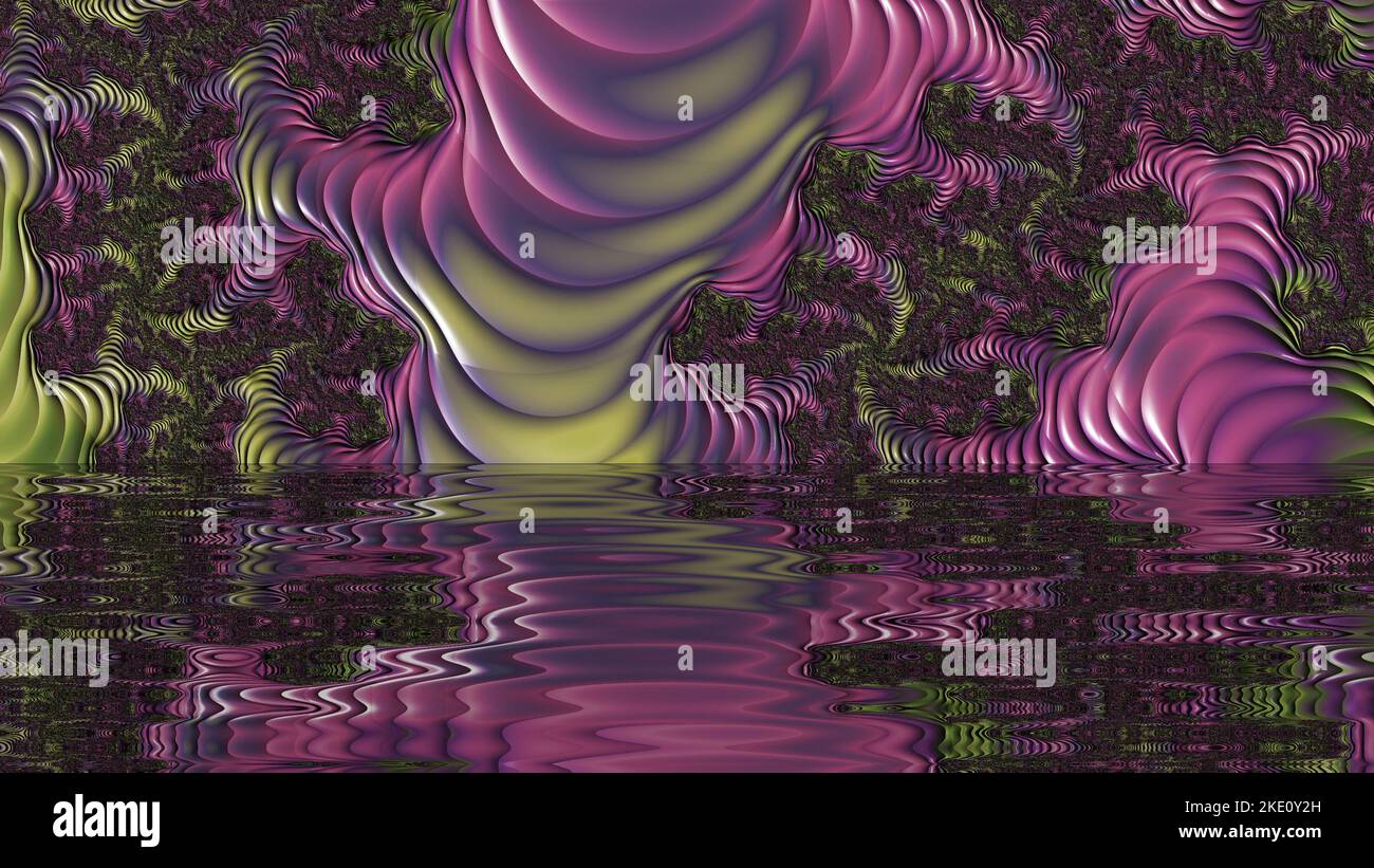 Abstract fractal background Infinite universe computer generated image ...