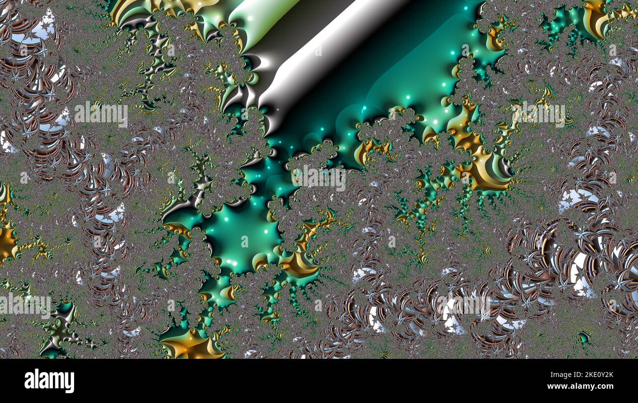 Abstract fractal background Infinite universe computer generated image ...
