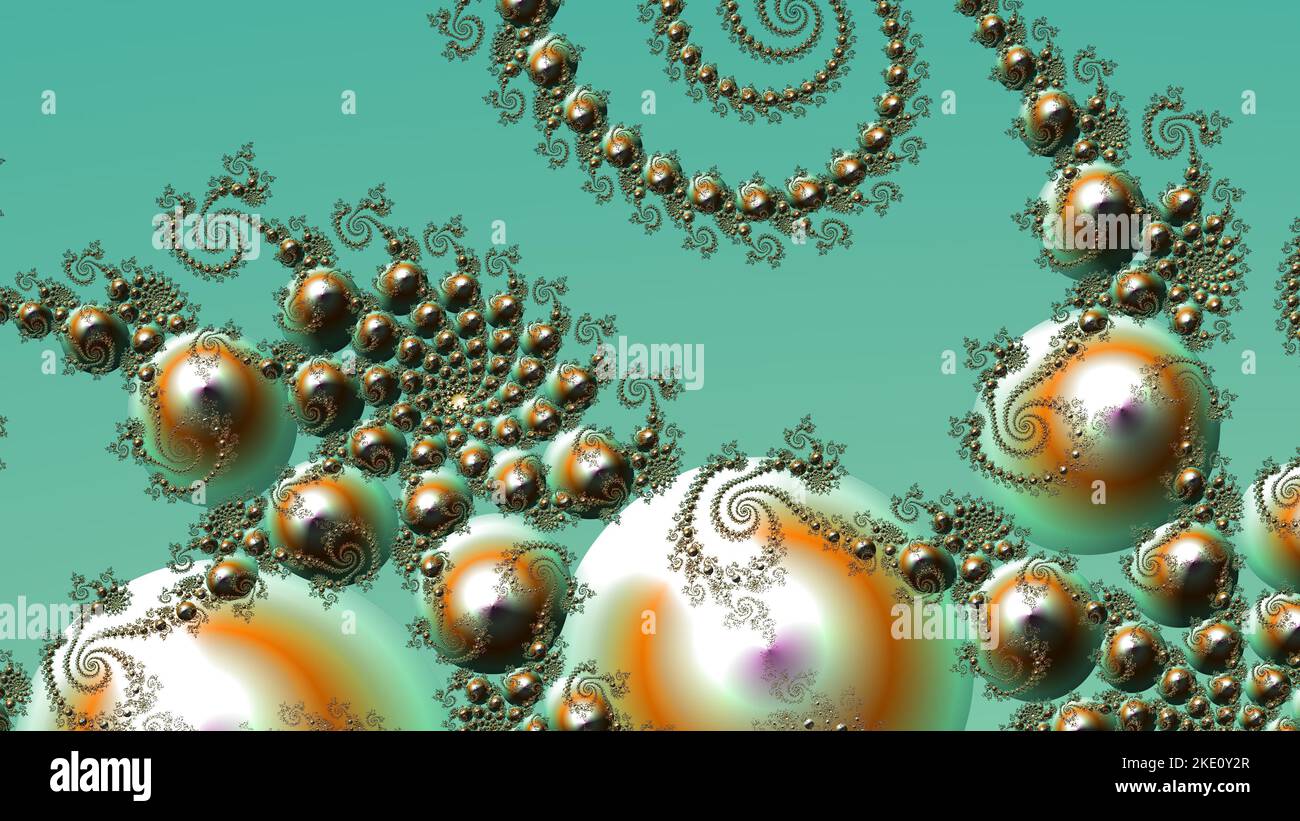 Abstract fractal background Infinite universe computer generated image ...