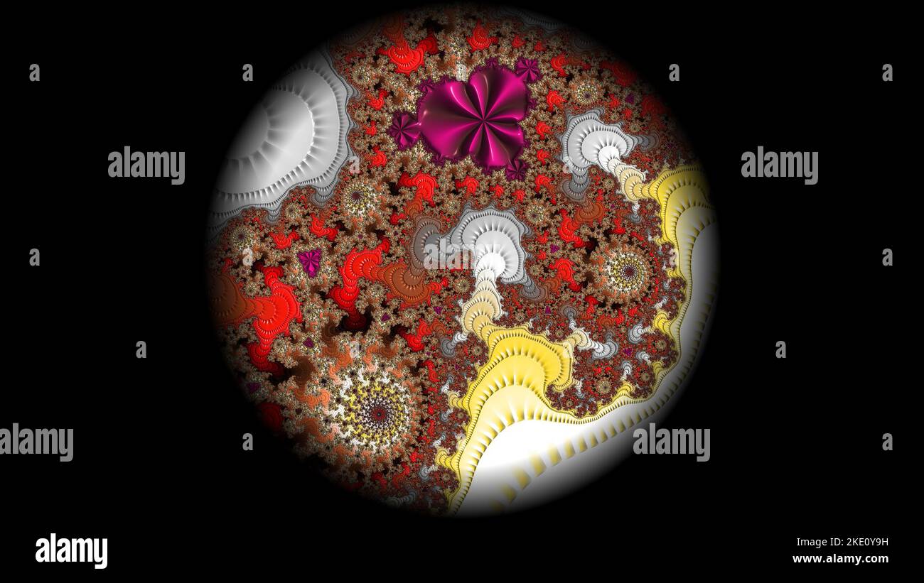 Abstract fractal background Infinite universe computer generated image ...