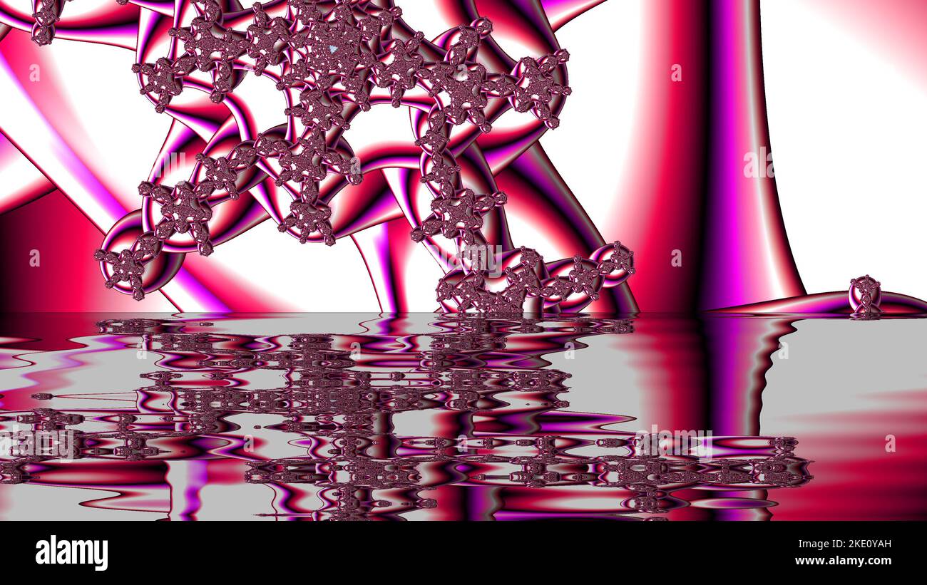 Abstract fractal background Infinite universe computer generated image ...