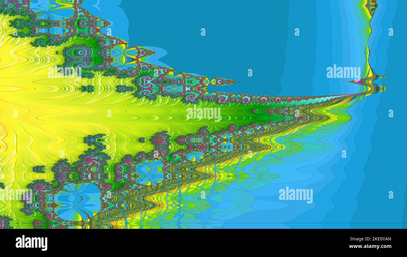 Abstract fractal background Infinite universe computer generated image ...