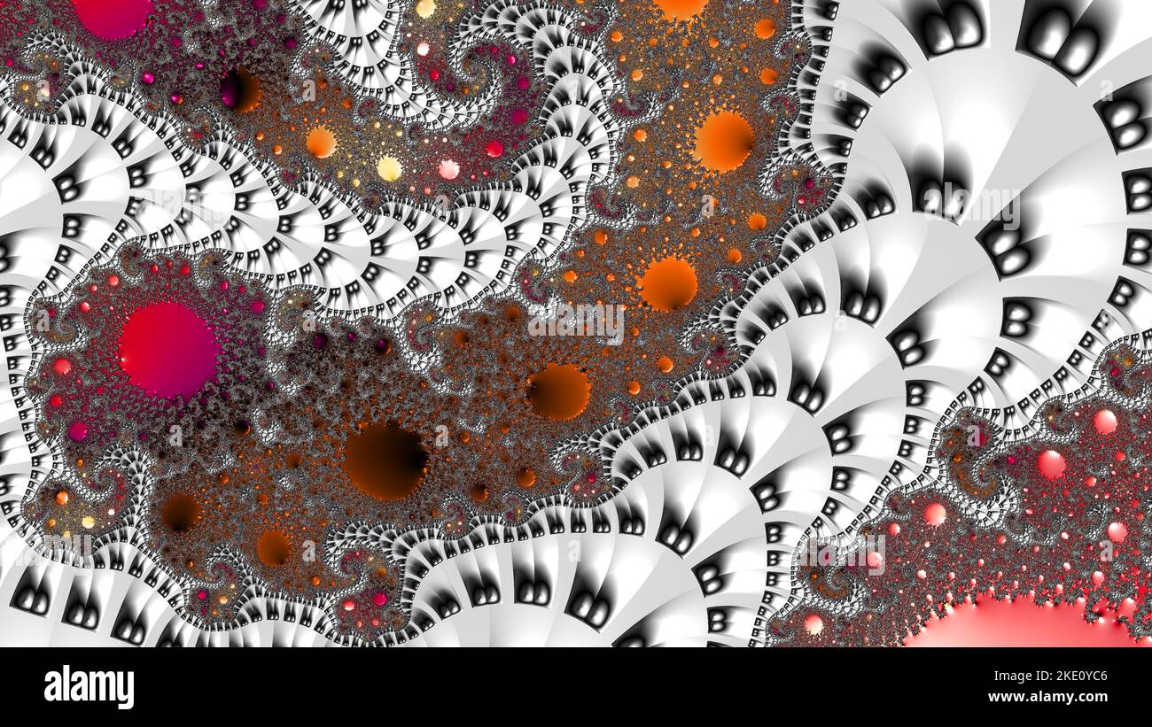 Abstract fractal background Infinite universe computer generated image ...