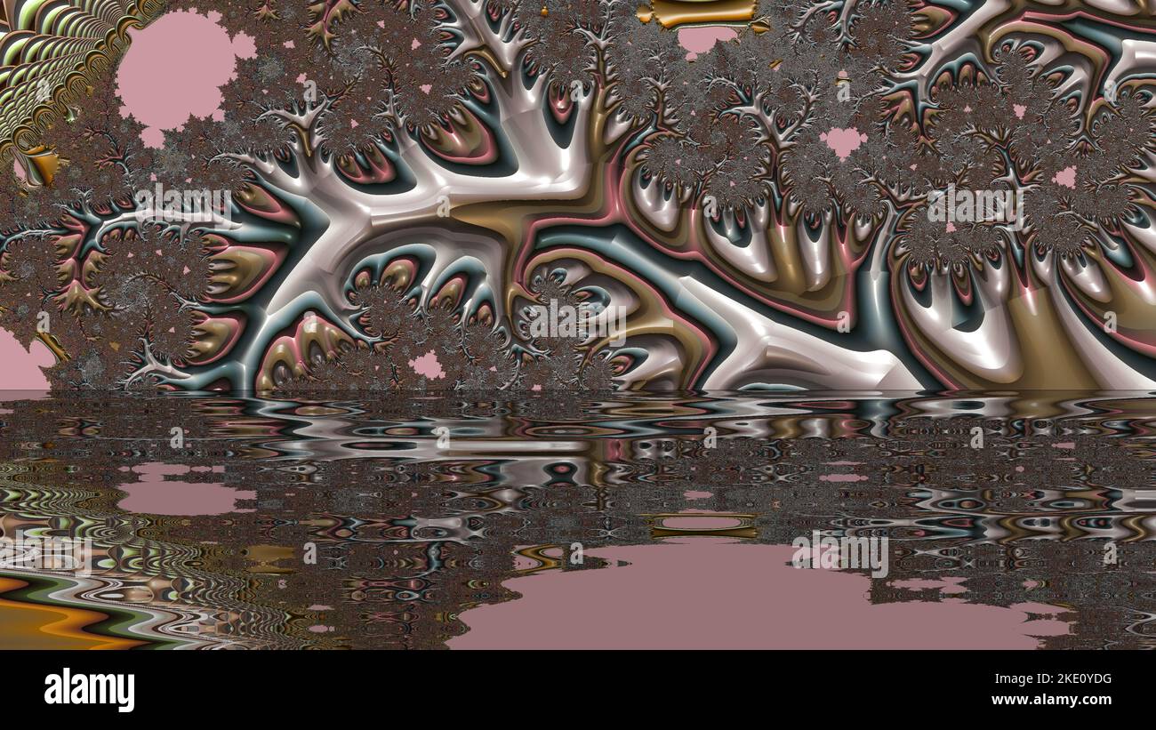 Abstract fractal background Infinite universe computer generated image ...