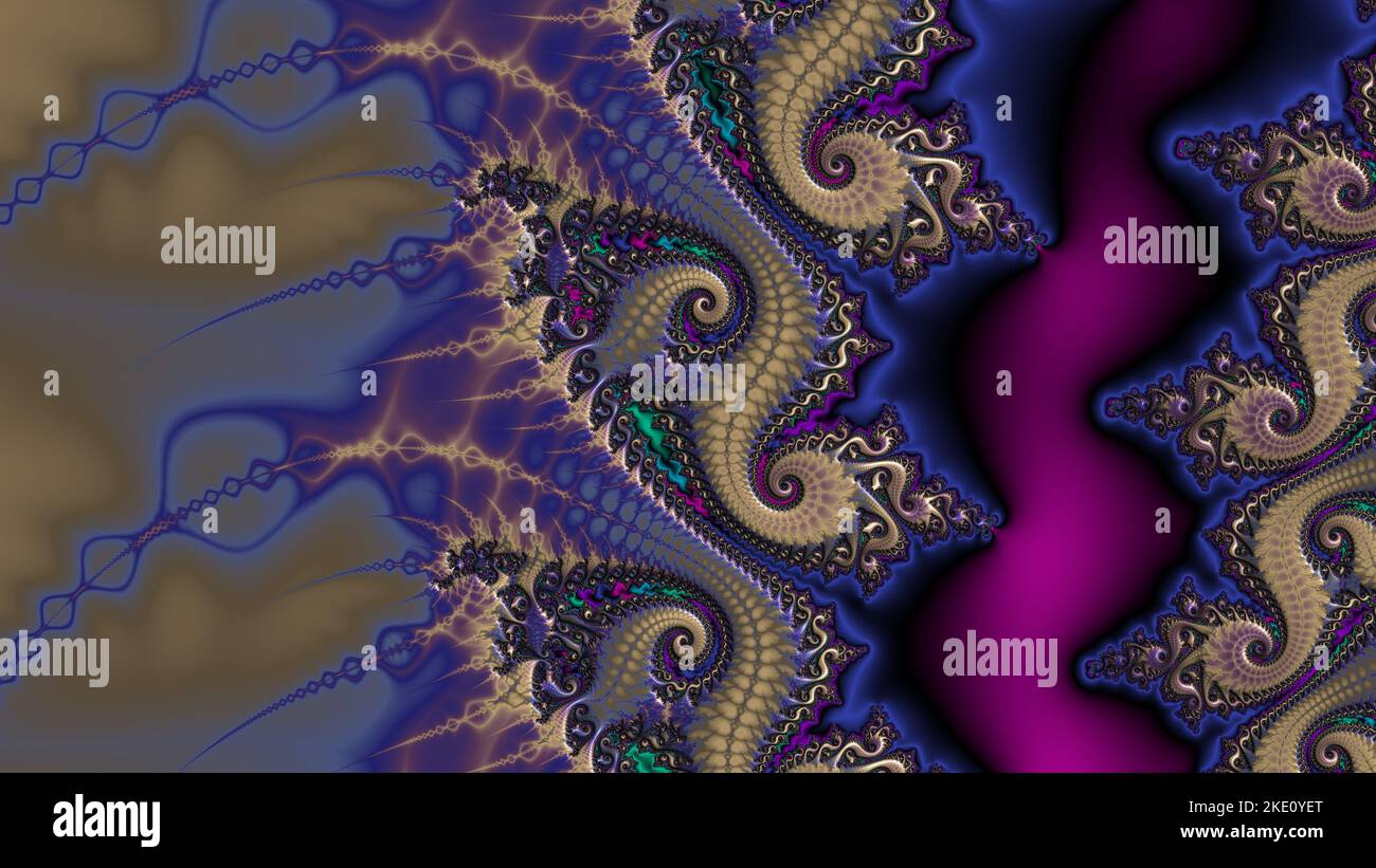 Abstract fractal background Infinite universe computer generated image ...