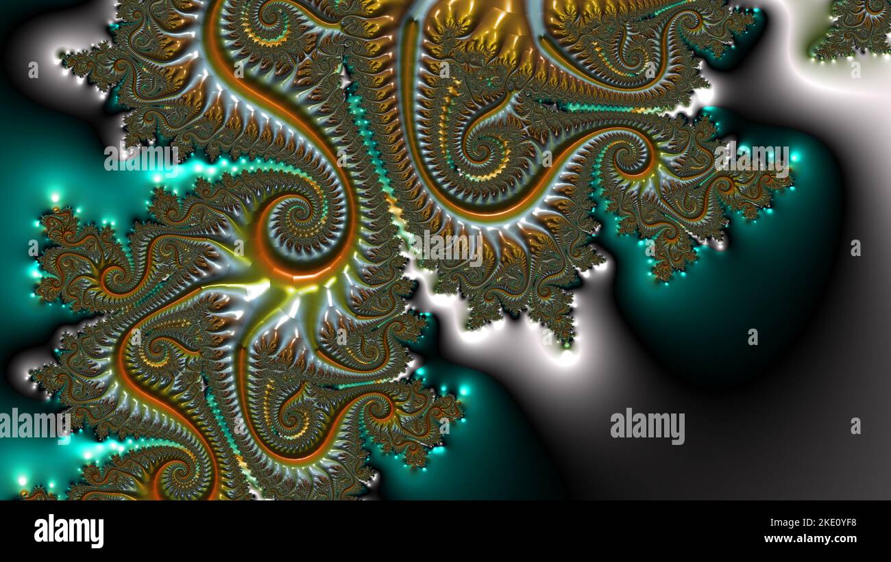 Abstract fractal background Infinite universe computer generated image ...