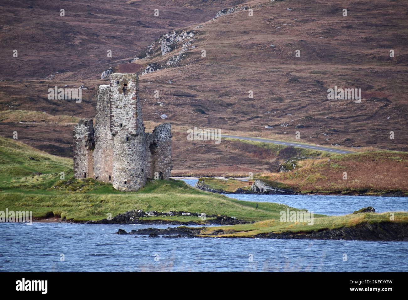 Aerial view of ardvreck castle hi-res stock photography and images - Alamy