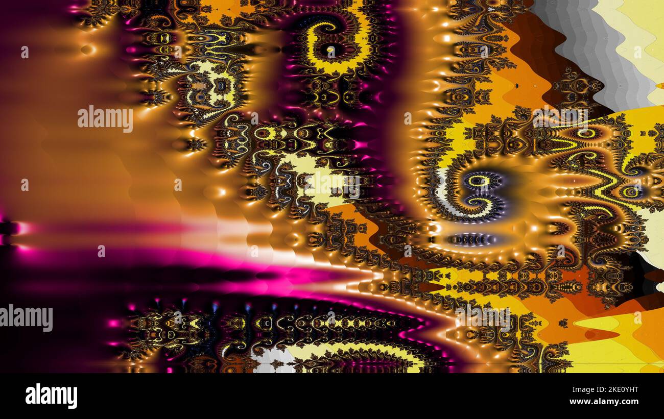 Abstract fractal background Infinite universe computer generated image ...
