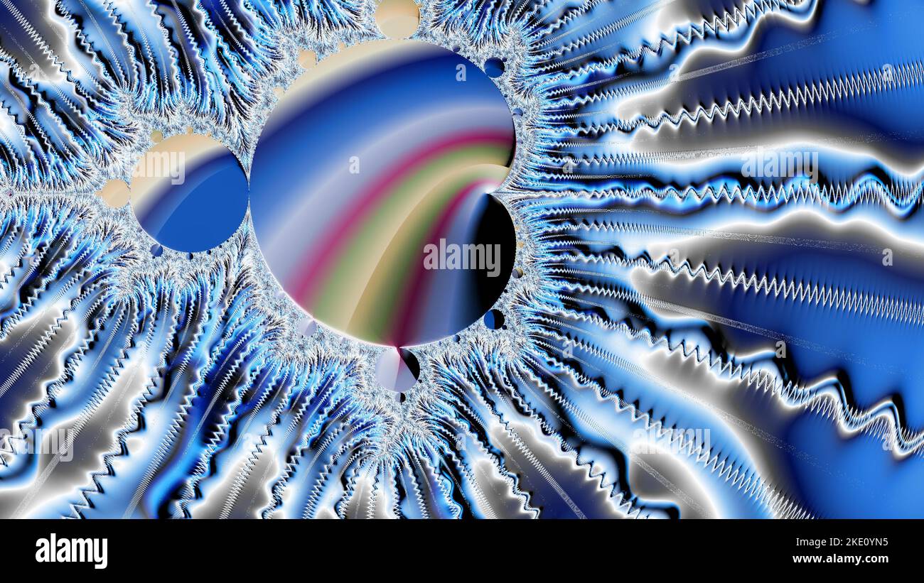 Abstract fractal background Infinite universe computer generated image ...