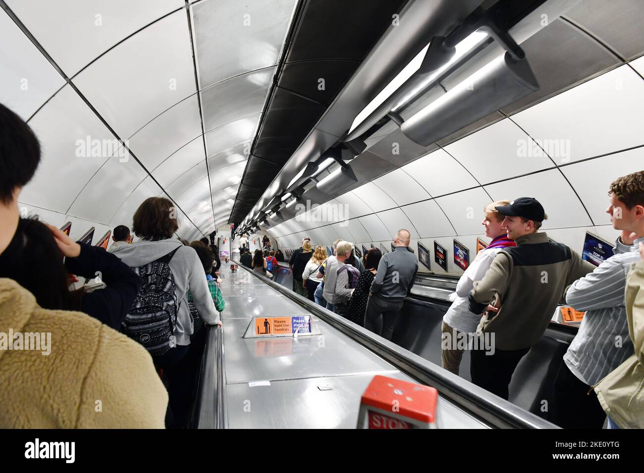 New york subway escalator people hi-res stock photography and images ...