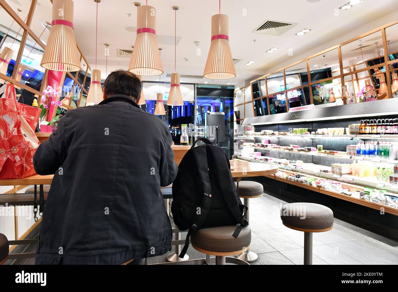 Self Service restaurant - Street Scene in London - England Stock Photo ...
