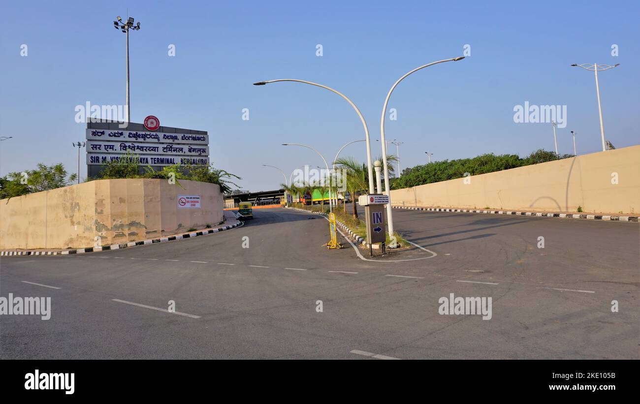 Bangalore,Karnataka,India-October 26 2022: Entrance with sign board of ...