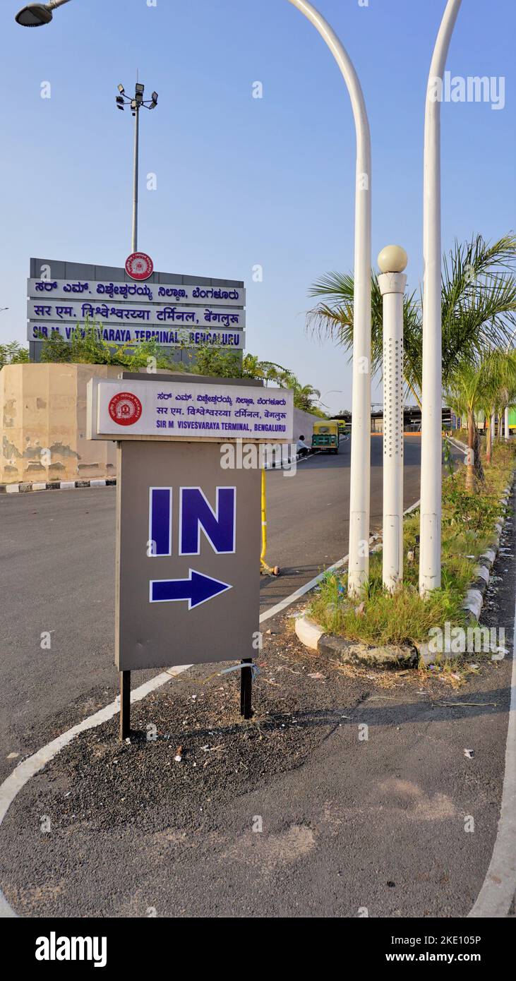 Bangalore,Karnataka,India-October 26 2022: Entrance with sign board of ...