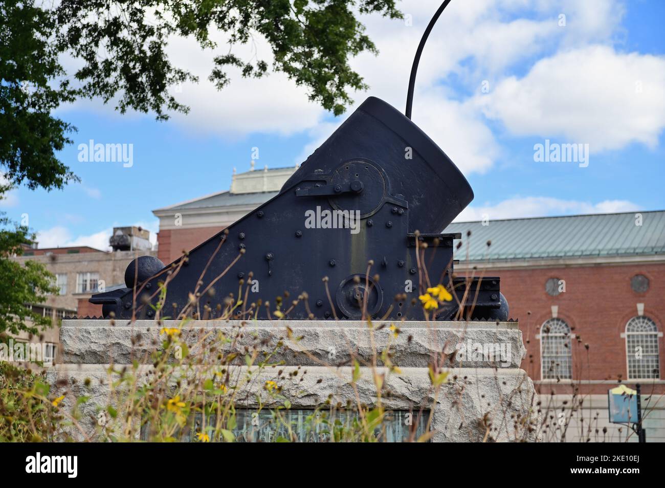 Hartford, Connecticut, USA. Near the State Capitol Building is a ...