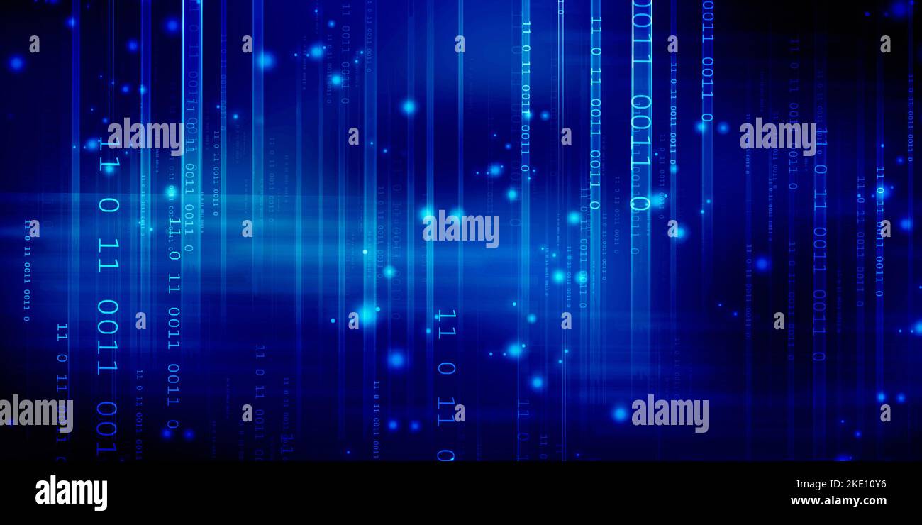 2d illustration Abstract futuristic electronic circuit technology ...