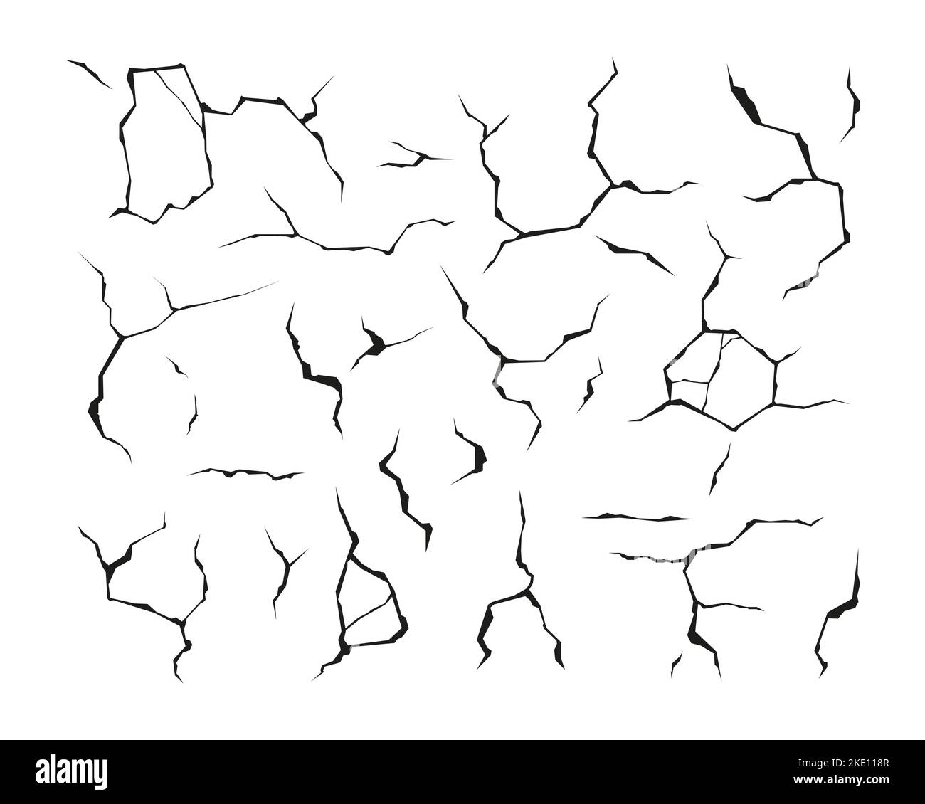 Wall cracks. Earthquake ground split, destruction damage smash crushed ... Wall cracks. Earthquake ground split, destruction damage smash crushed ...