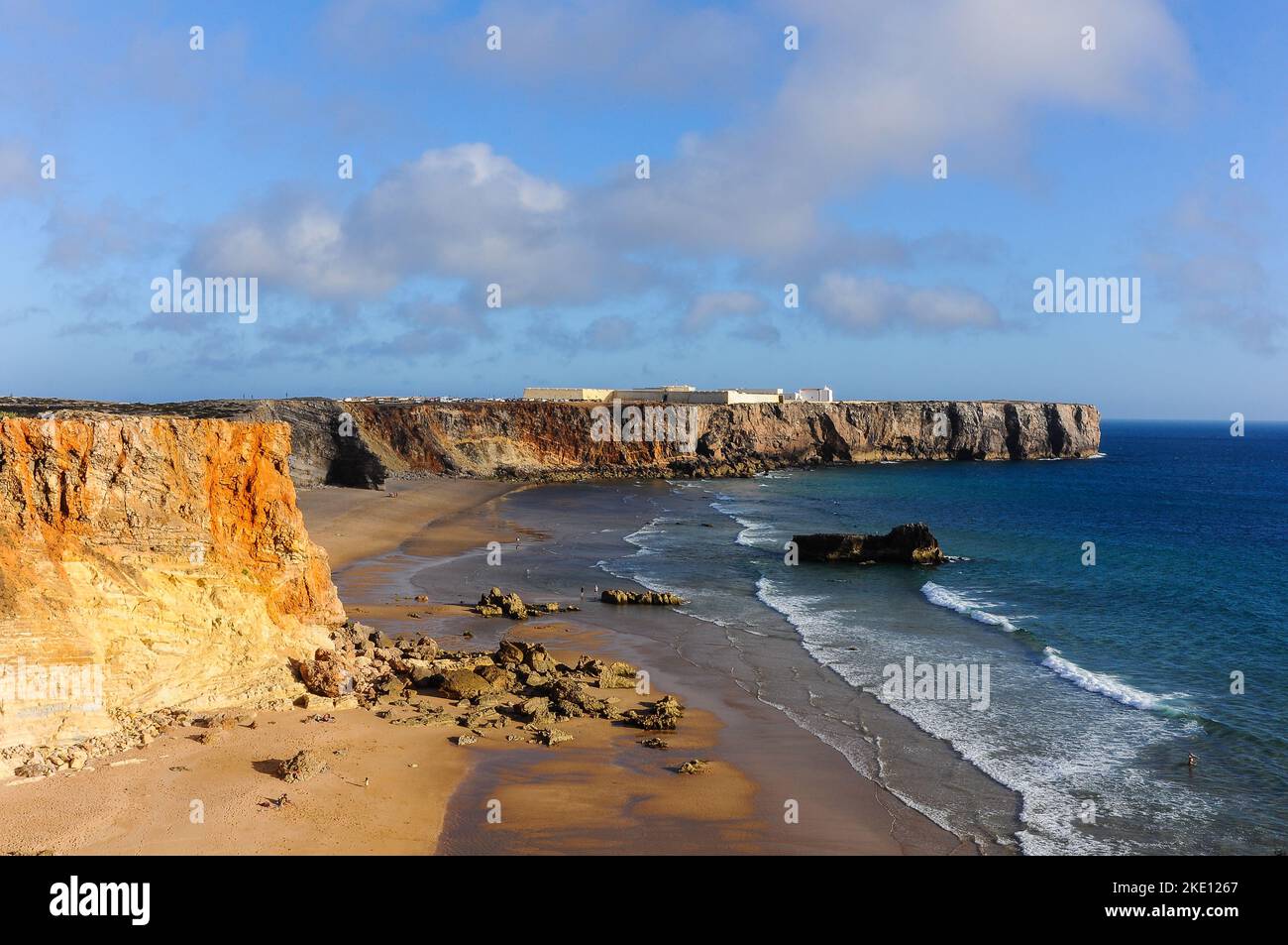 Scenic Summer: The Dramatic Cliffs of the Algarve in Sagres Stock Photo ...