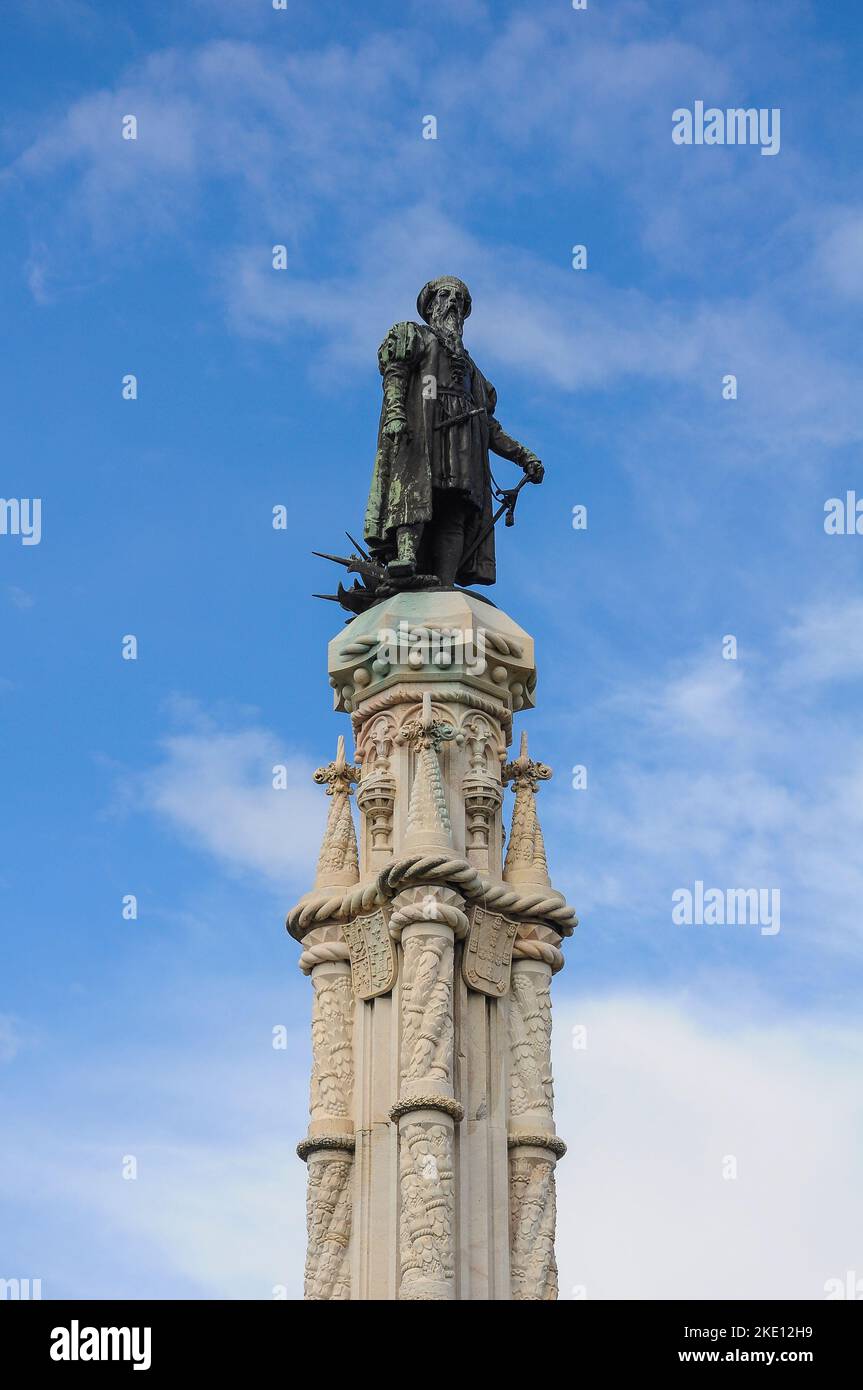 Monument to Afonso de Albuquerque in the square of the same name in the ...