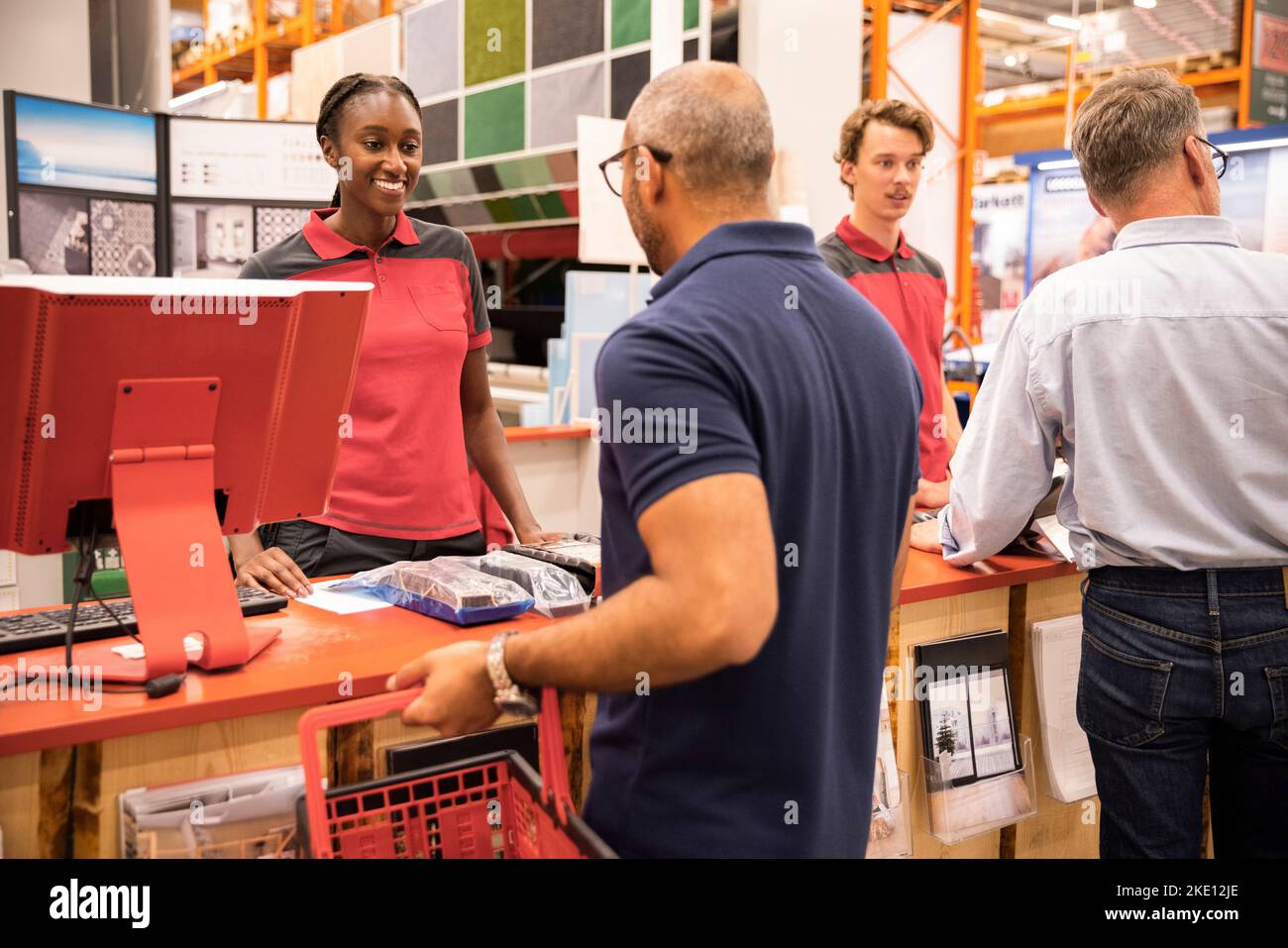 Cashier african hi-res stock photography and images - Alamy