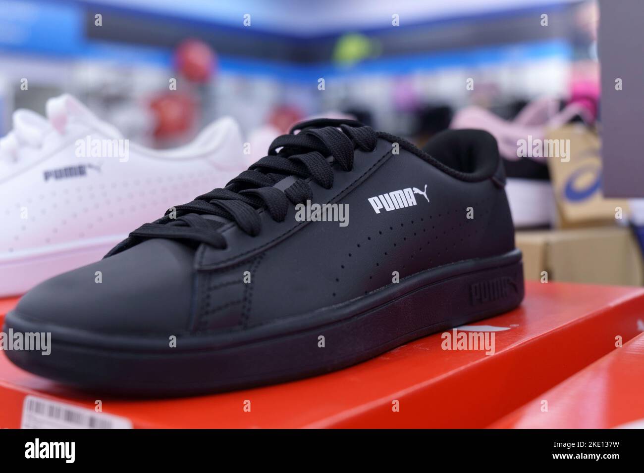 Tyumen, Russia-August 12, 2022: Puma shoes, sneakers, trainers showing ...