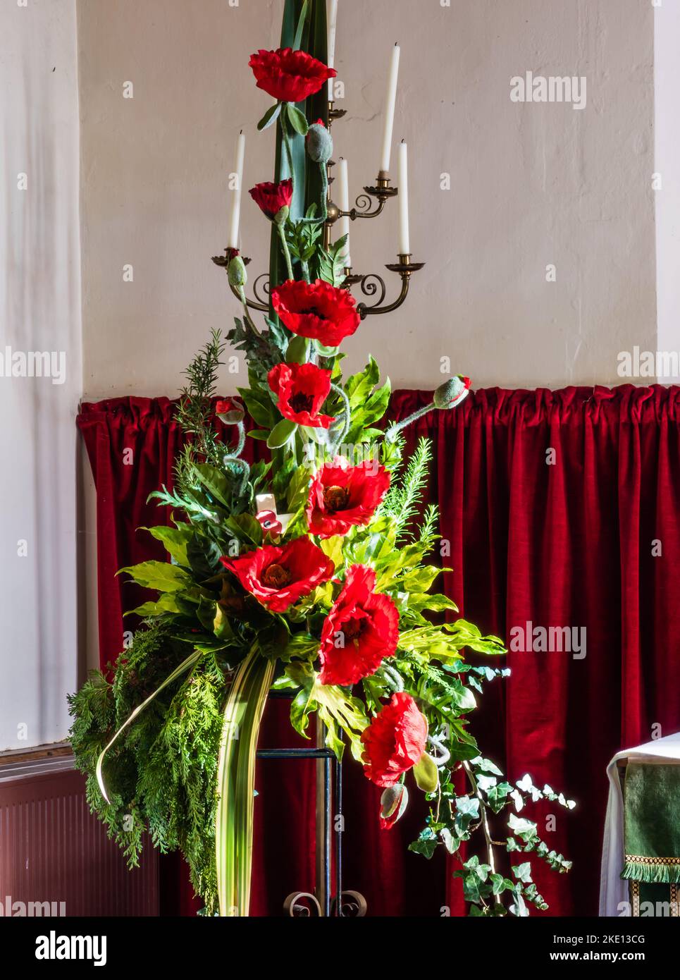 Remembrance Day Flower Display in All Saints Church, East Budleigh ...