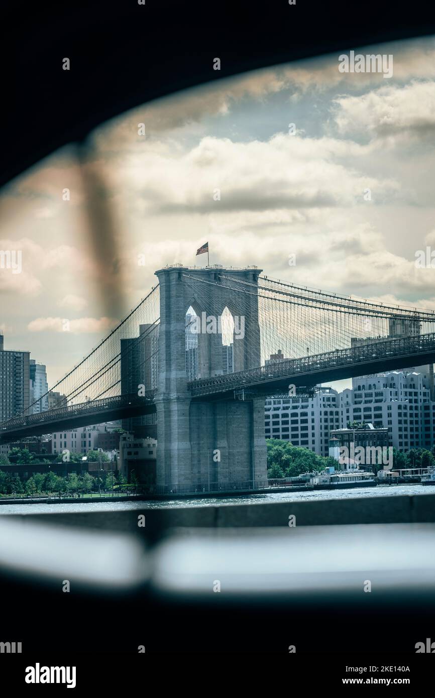 view window car Brooklyn bridge nyc Stock Photo - Alamy