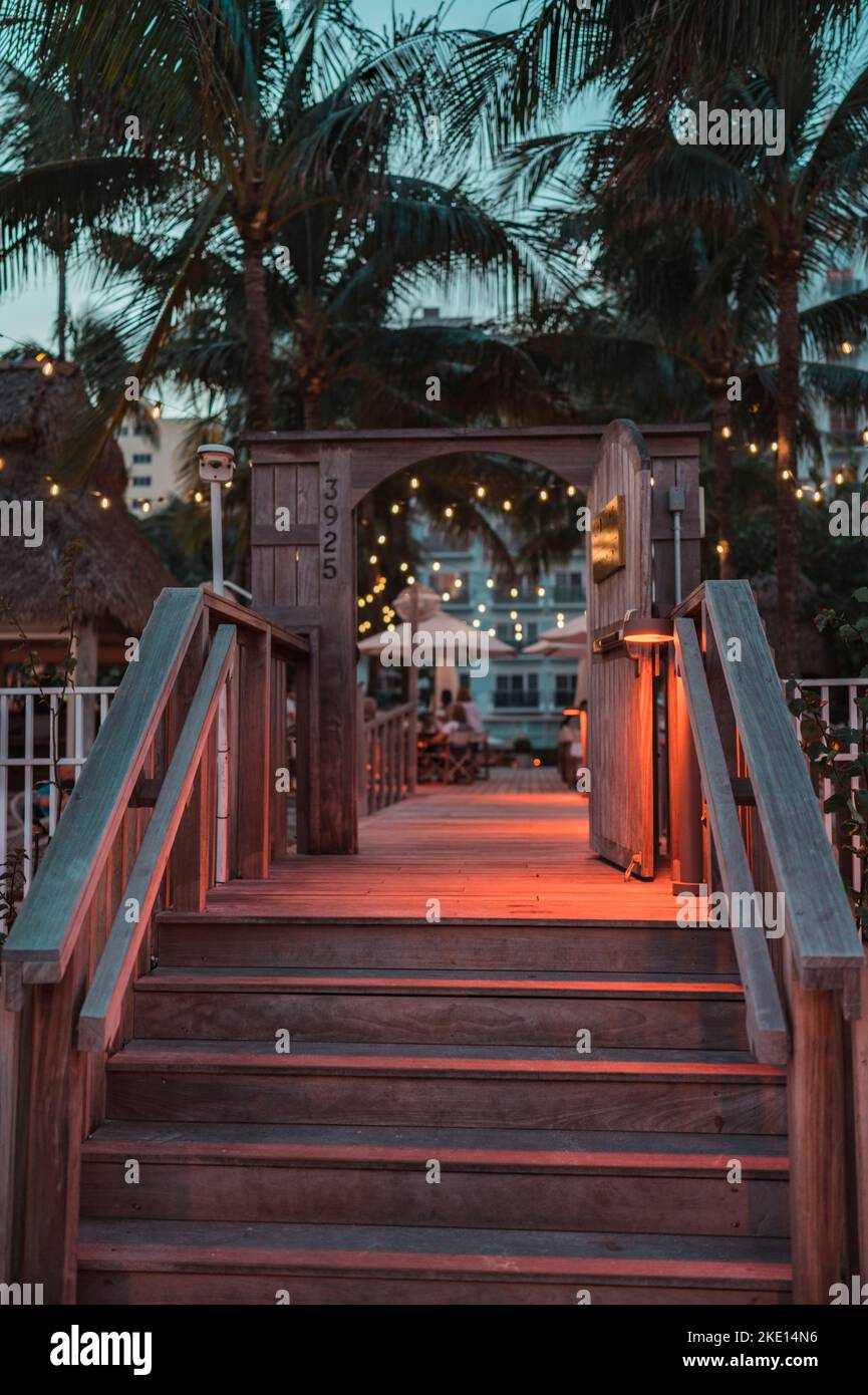 resort restaurant Miami Beach usa florida luxury Stock Photo - Alamy