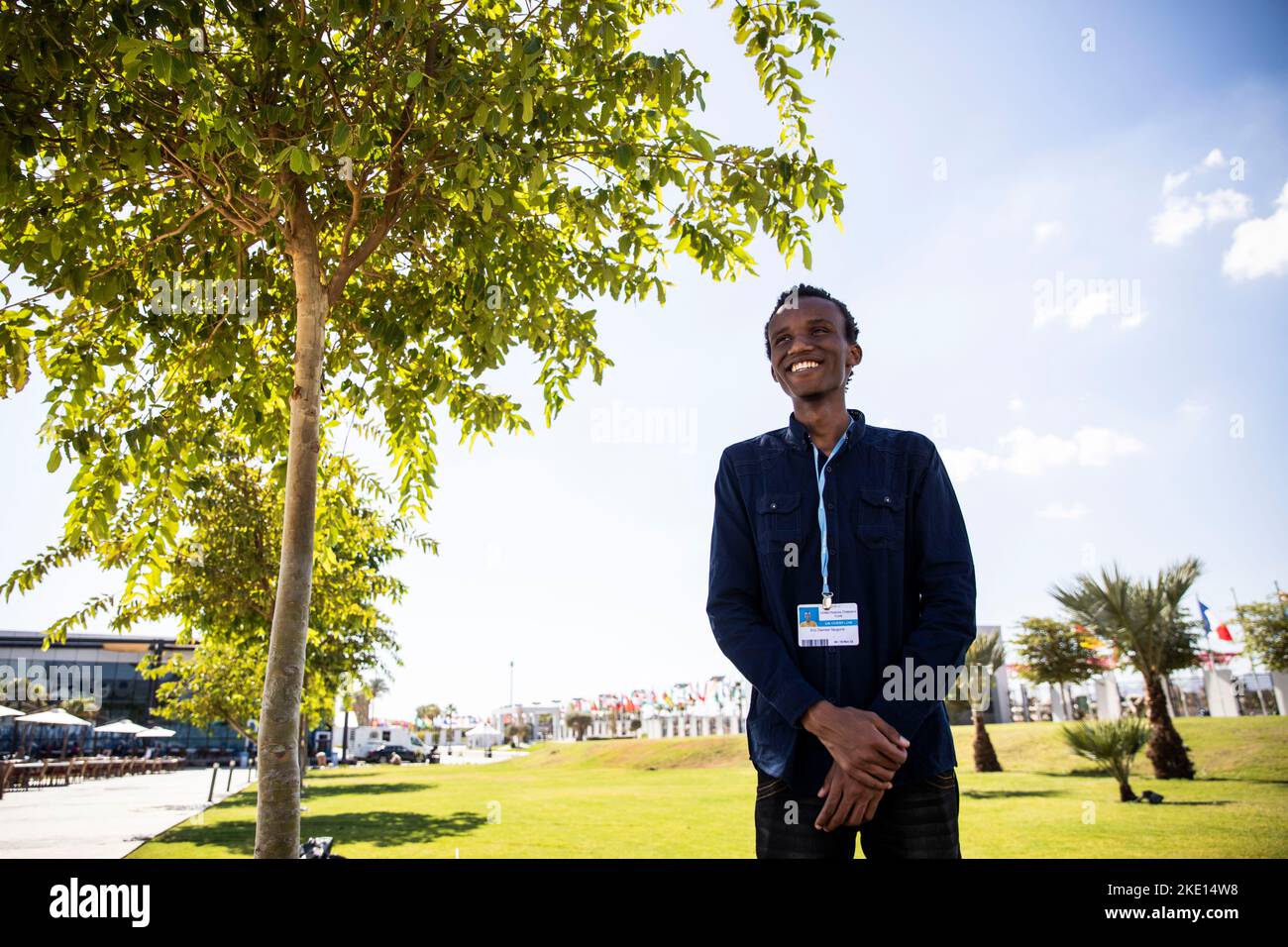 Sharm El Sheikh, Egypt. 09th Nov, 2022. Kenyan climate activist Eric ...
