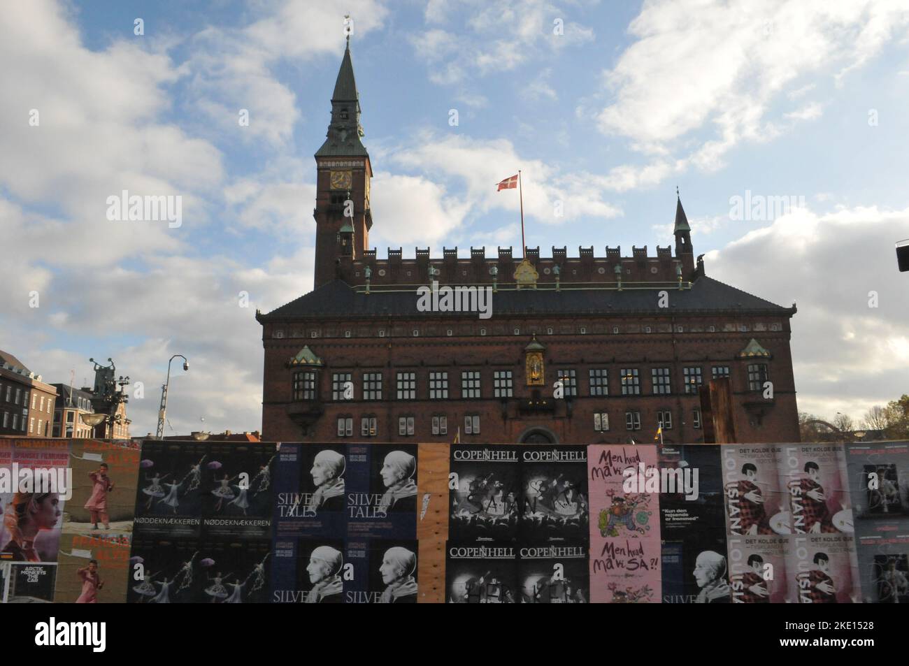 Copenhagen/Denmark/09 November 2022/ Copenhagen town hall building in ...