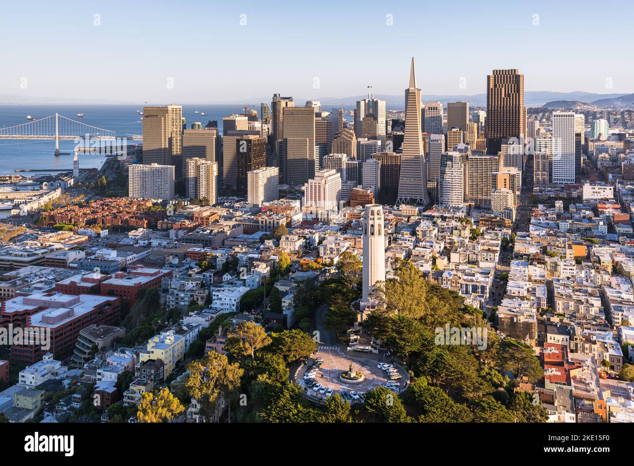 San Francisco Skyline Coit Tower Stock Photo - Alamy