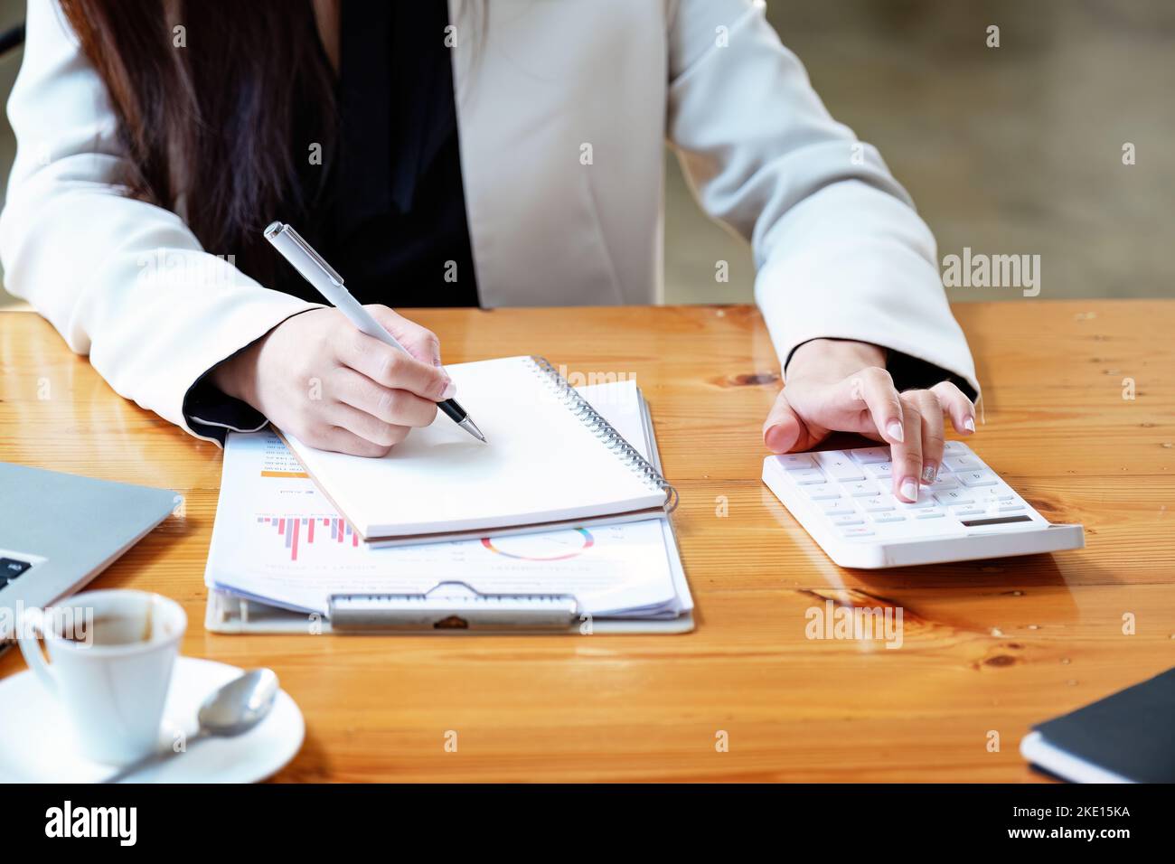 financial, Planning, Marketing and Accounting, Asian woman Economist ...